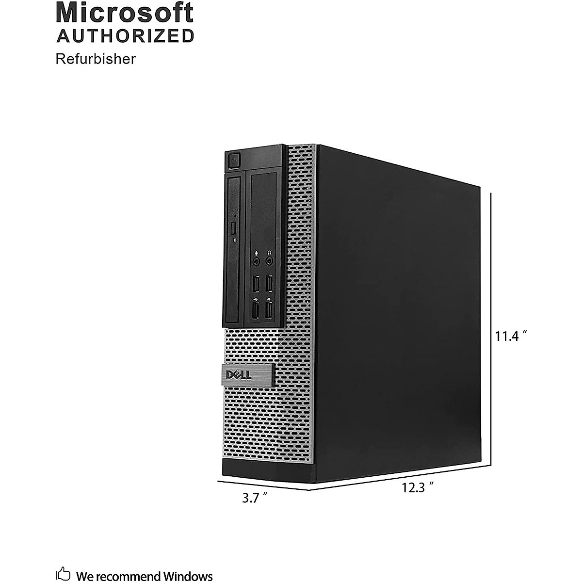 Dell Optiplex 7010 Business Desktop Computer (Intel Quad Core i5 up to 3.6GHz Processor), 8GB DDR3 RAM, 2TB HDD, USB 3.0, DVD, Windows 10 Professional (Renewed)