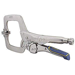 IRWIN VISE-GRIP Welding Pliers, Fast Release, C-Clamp with Swivel Pads, 11-Inch (IRHT82586)