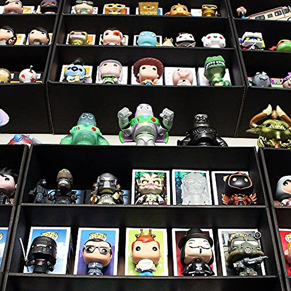 1 Classic Display Case for 4 in. Funko Pop Vinyl Collectible Toy Figures, Black Cardboard