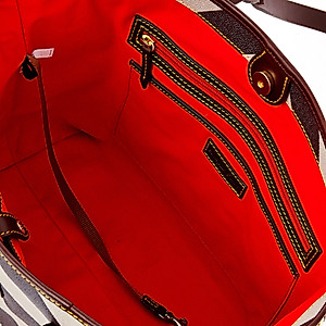 Dooney & Bourke Chevron Bailey Brown Handbag