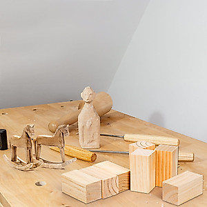 YOUEON 12 Pack Unfinished Wood Blocks for Art and Crafts, 4 X 4 X 1 Inch MDF Wood Board Wood Square Blocks Craft Panels Great for Crafts, Painting, DIY Projects, Chip Carving