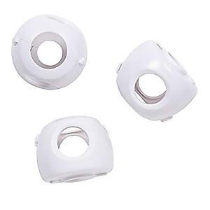 Safety 1st Parent Grip Door Knob Covers, White, One Size (Pack of 3)