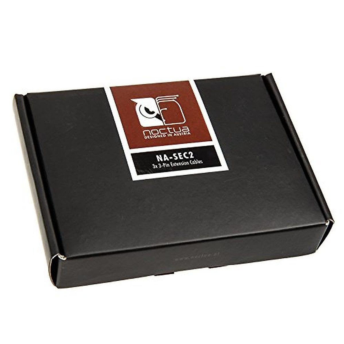 Noctua NA-SEC2, 3 Pin Fan Extension Cables (30cm, Black)