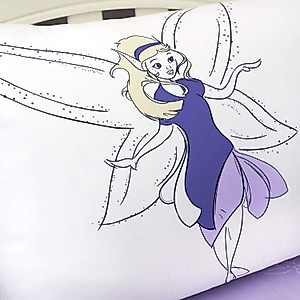 JumpOff Jo - 3-Piece Kids Twin Bed Sheet Set - Super Soft Durable Hypoallergenic, Breathable, Microfiber Polyester - Themed Bedding for Toddler Beds & Twin Beds - Fairy Blossom