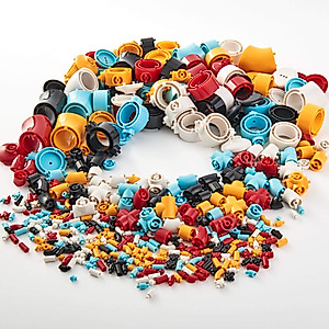 Tublock Creator Set (SML 390 Pieces) | Creative and Educational Brick Building Toys for Girls and Boys | Colorful Building Bricks Set | Innovative Curved Bricks for Building with Movable Pieces