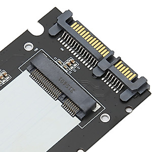 Msata to SATA III Adapter, Support Half Size 26.8MM and Full Size 50.95MM MSata SSD, 6Gbps Speed, PCB Material Support MSata SSD Solid State Disk for Desktop Use