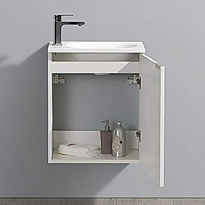 Fresca Valencia 20" Dark Slate Gray Wall Hung Modern Bathroom Vanity
