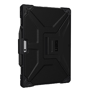 URBAN ARMOR GEAR Surface Pro 9 Shockproof Case, Black (Kickstand/Pen Holder/Genuine Type Cover Compatible/Easy Grip Material) UAG-SFPRO9-BK