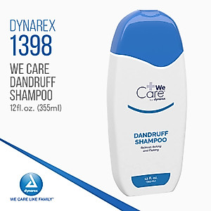 Dynarex Anti Dandruff Shampoo - Cleansing & Moisturizing Shampoo with Pyrithione Zinc - Daily Hair Shampoo for Men & Women for Itching, Flaking, Dry Scalp - 12 fl. oz., Case of 12