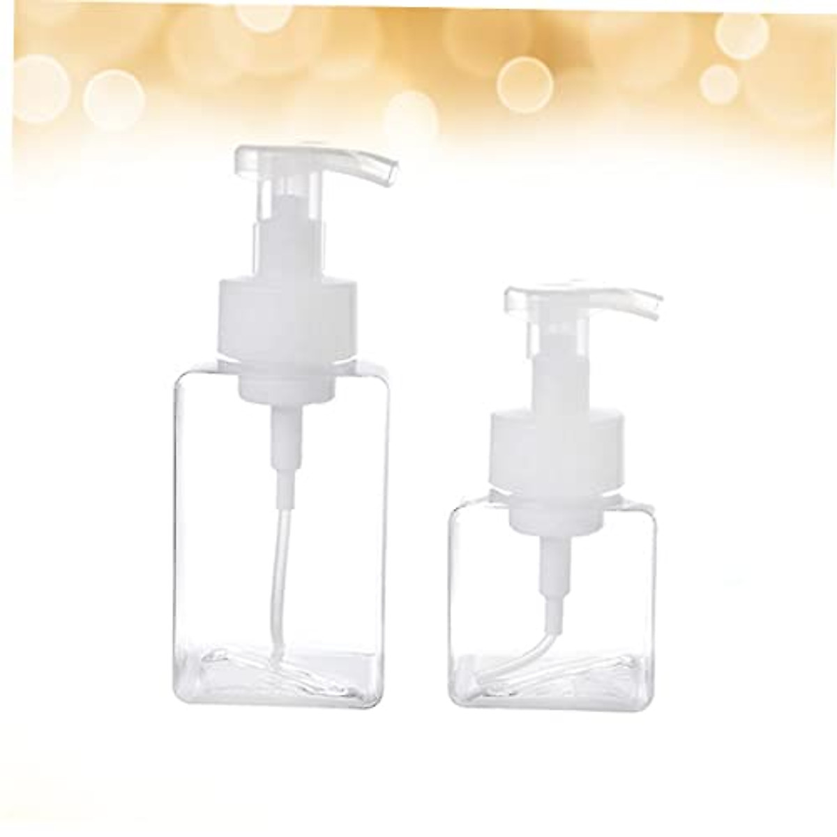 FOMIYES 6 Pcs Shampoo Pump Bottle Facial Refillable Dispenser Bottle Foam Pump Bottle Card Holder Keychain Cute Portable Soap Face Wash Empty Bottle Travel Sparkling Bottle Push Type