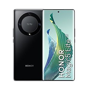 Honor Magic5 Lite Dual-SIM 256GB ROM + 8GB RAM (Only GSM | No CDMA) Factory Unlocked 5G Smartphone (Midnight Black) - International Version