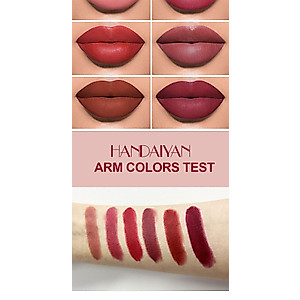 BANGFENG 6 Colors Matte Lipstick Set New Upgraded Formula Nude Moisturizer Smooth Lipstick Long Lasting Not Dry or Cracked Lipstick Makeup Gift Set
