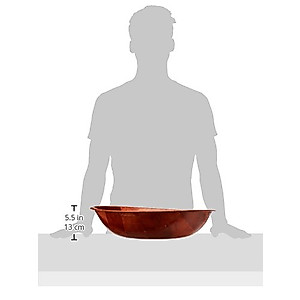 Winco WWB-20 Wooden Woven Salad Bowl, 20-Inch Brown