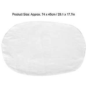 Newborn Lounger Cover,Organic Cotton Muslin Lounger Pillow Case for Babies (White)