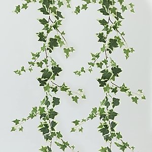 dallisten 3 Strands Odorless Artificial Ivy Vines Kit, 71" Silk Ivy Garland with Green Leaves, Fake Hanging Plants Greenery Decoration for Bedroom, Windows, Walls, Wedding, Outdoor Decor