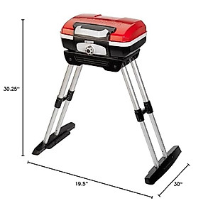 Cuisinart Petit Gourmet Portable Gas Grill (CGG-180) + 4-Piece Folding Grill Tool Set