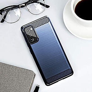 Osophter for Galaxy S20 FE Case,Samsung S20 FE 5G Case Shock-Absorption Flexible TPU Rubber Protective Cell Phone Cover for Samsung Galaxy S20 FE 5G(Navy Blue)