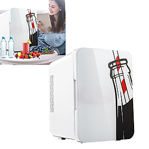 Tnfeeon Mini Fridge, Portable Thermoelectric Cooler and Warmer Refrigerators for Father's Day Gift Skincare Beverage Food Home Office and Car Snacks Lunch Drinks Cosmetics