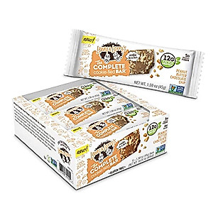 Lenny & Larry's The Complete Cookie-Fied Bar, Peanut Butter Chocolate Chip, 45g - Plant-Based Protein Bar, Vegan and Non-GMO, Pack of 9