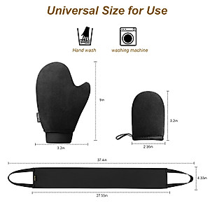 Self Tanning Mitt Applicator- Tanning Mitts Self Tanner Mitt Applicator Self Tanning Glove for Self Tan Mitt Self Tanner Mit, No Slide Off Self Tanner Glove Spray Tan Mitt Soft Self Tan Mit
