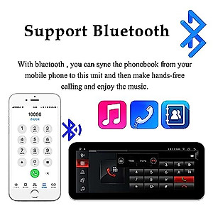 NAVIVOX Car Radio Stereo 8.8'' Android 11 Qualcomm 8-core 4GB+64GB Carplay Screen for BMW 5 Series E60/E61/E63/E64 CIC System Android Auto Display