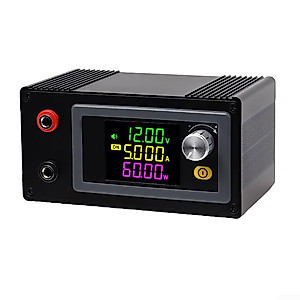 60W Regulated Voltage Power Supply With Fan Cooling System, Adjustable Switching DC Regulated Bench Power Supply, DC Voltage Transformer, Shows Voltage, Current, Power, Capacity, Energy