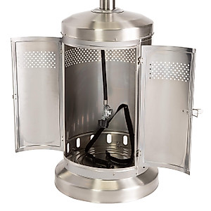 Cuisinart COH-300 Propane Push Start Ignition, 47,000 BTU Burner, Heats up to 200 sq. ft, 32" (L) x 85" (H), Stainless Steel Outdoor Patio Heater