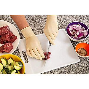 Microflex Diamond Grip MF-300 Disposable Latex Gloves for Automotive, Machinery Industries - Small, Natural Clear (Box of 100)