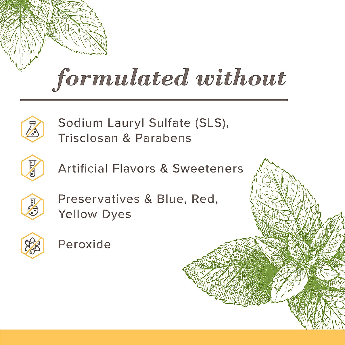 Burt's Bees Toothpaste, Natural Flavor, Fluoride Free Purely White, Zen Peppermint, 4.7oz 3 Count