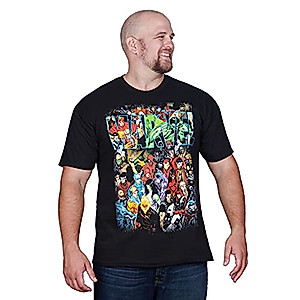 Marvel mens Marvel Team Ups Group Shot T-shirt novelty t shirts, Black, X-Large US