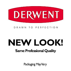 Derwent Drawing Pencils and Accessories, Soft, Metal Tin, 6 Count (0701089), Red