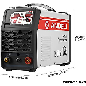 ANDELI 180Amp Cold Welding Machine 110V/220V, Intelligent Precision Cold Welder With IGBT Digital Inverter, TIG/COLD/PULSE 3 in 1 Small Household TIG Welding