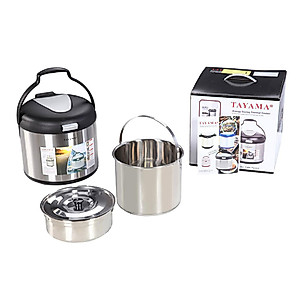 Tayama TXM-70CFZ Energy-Saving Thermal Cooker, 7 quart, Black,
