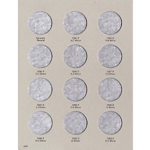 H.E. Harris & Co. US John F. Kennedy Half Dollar Coin Folder 1985 – 1999 #2697