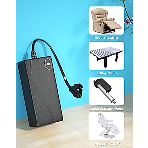 Power Recliner Power Supply, AC/DC Switching Power Supply Transformer 2-pin 29V/24V 2A Adapter with AC Power Cord for Lift Chair or Power Recliner Limoss OKIN
