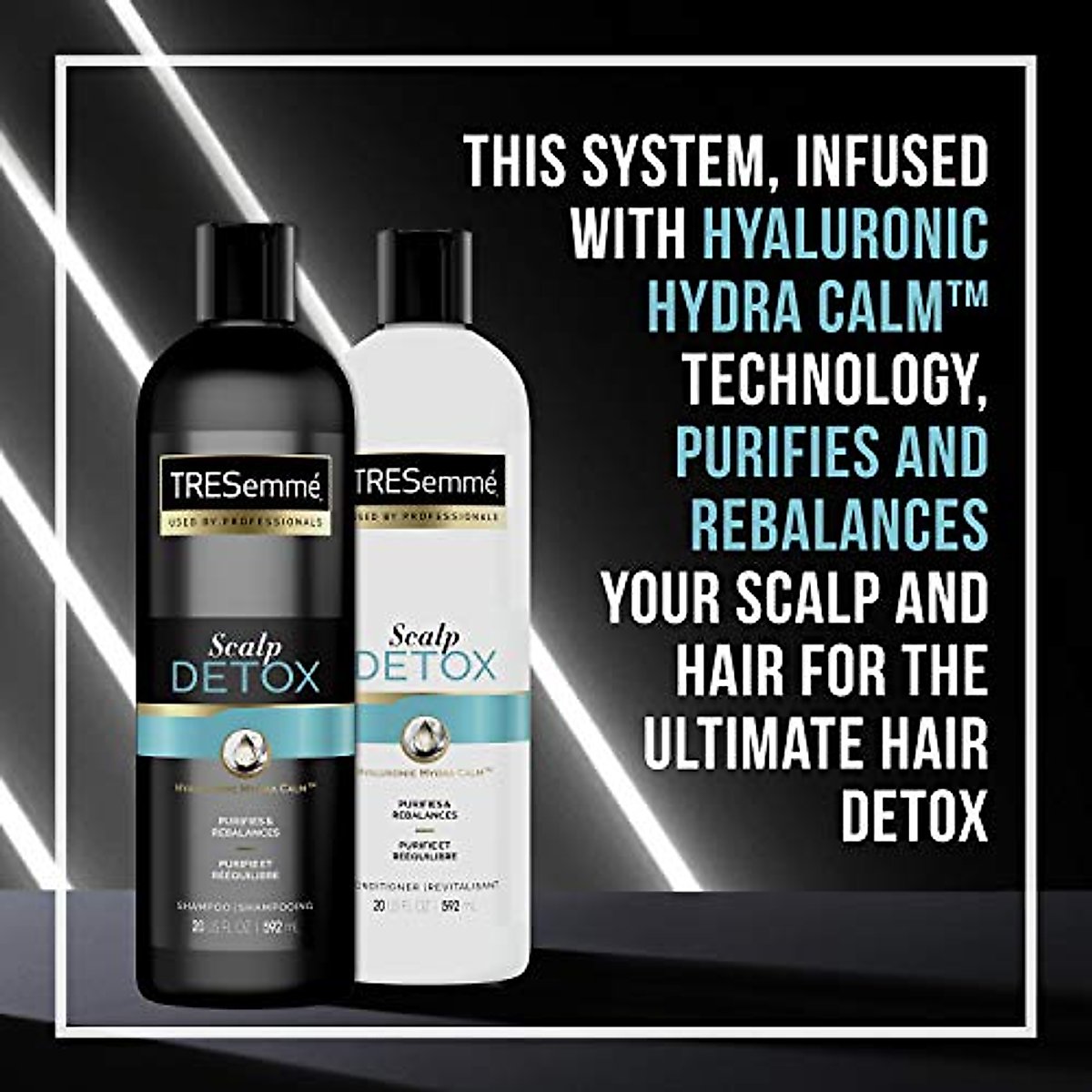 TRESemmé Shampoo for Dry and Itchy Scalp Detox to Purify Hair and Scalp from Build-Up and Excess Oils 20 oz