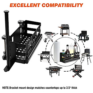 BSTTEK Griddle Caddy for Blackstone Griddles,Blackstone Griddle Accessories Space Saving for Blackstone,Blackstone Caddy Organize Storage with Magnetic Tool Holder & Paper Towel Holder,NO Drilling