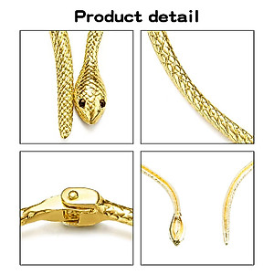 Gold Snake Jewelry for Women Punk Gothic Halloween Jewelry Snake Necklace Earrings Bracelets Halloween Costume Women 2024