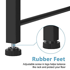 MOOACE 5 Gallon Water Bottle Holder, 3-Tier Water Jug Rack Detachable Water Bottle Dispenser Stand Organizer with Storage Shelf for Kitchen, Office, Living Room, Black