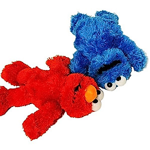 Official Sesame Street Plush 8" Suitable from Birth (Elmo and Cookie Monster Set)