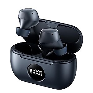 Skysay Wireless Earbuds ENC Noise Cancellation Bluetooth 5.3 Headphones Stereo Ear Buds with Digital Power Display, 100 Hrs Standby Time (Indigo)