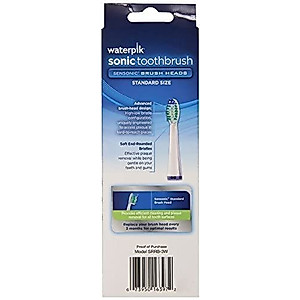 Waterpik SRRB-3W Sensonic Replacement Toothbrushes (Standard Head Size)