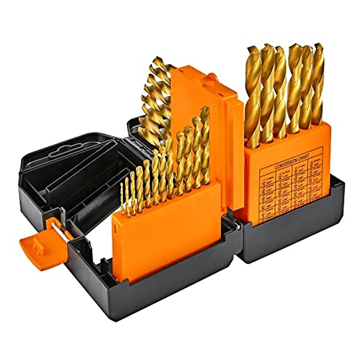 Warrior Titanium Nitride 29pc High Speed Steel Drill Bit Set