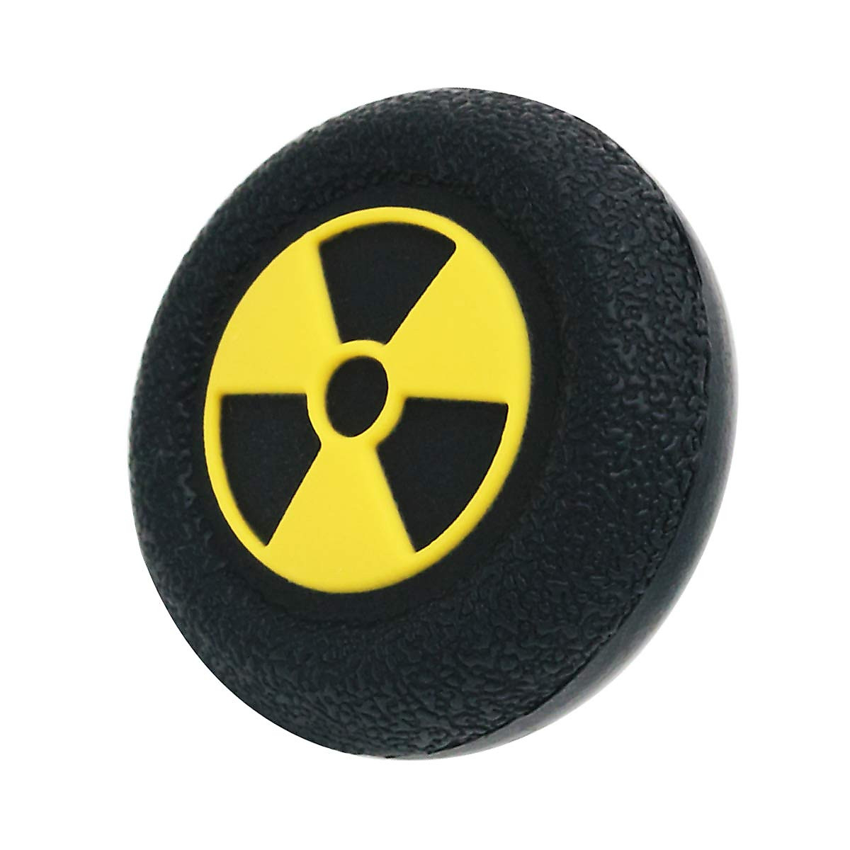 Playrealm Soft Rubber Silicone 3D Texture Thumb Grip Cover x 4 for PS5, PS4, Xbox Series X/S, Xbox One, Switch PRO Controller(Radiation Black Yellow Pack)