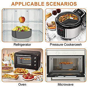 Slow Cooker Liners, Slow Cooker Silicone Liners, for 6 QT Crockpot, Reusable Crock Pot Liners, Easy Clean & Dishwasher Safe Cooking Silicone Liners (Gray)