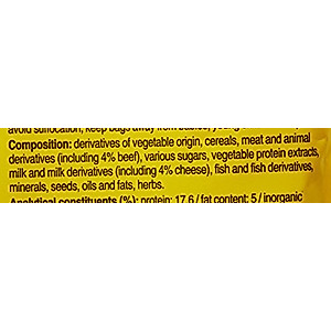 Pedigree Tasty Bites Dog Treats Cheesy Nibbles with Cheese & Beef 140g