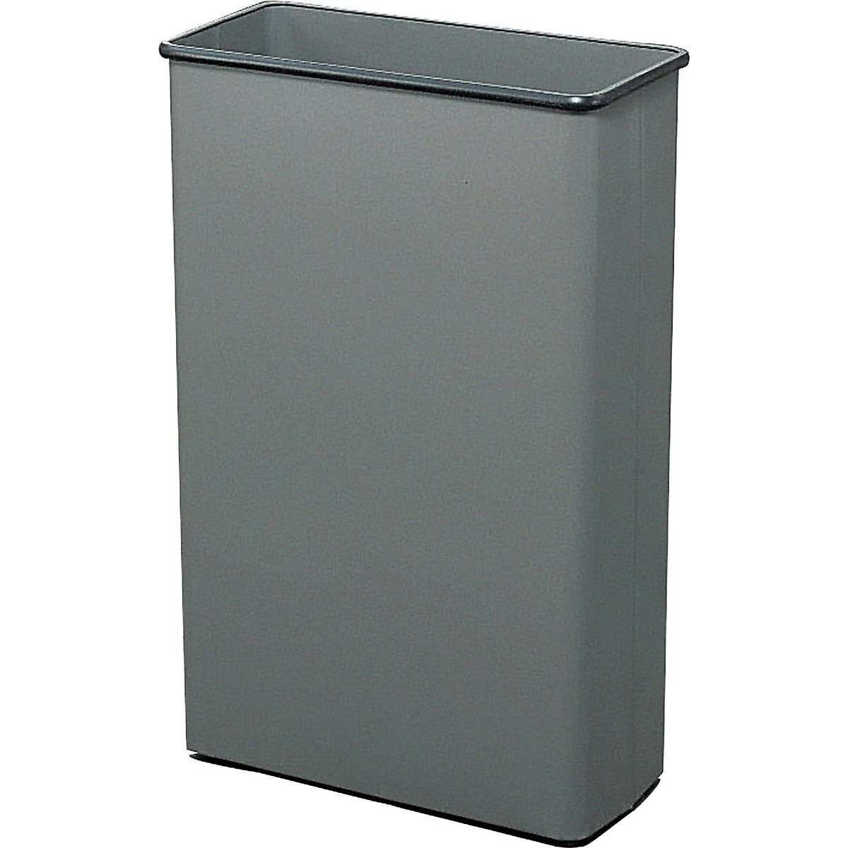 Safco Products 9618CH Rectangular Wastebasket, 88-Quart, Charcoal