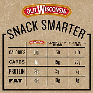 Old Wisconsin Beef Sausage Snack Sticks, Naturally Smoked, Ready to Eat, High Protein, Low Carb, Keto, Gluten Free, 14 Ounce Resealable Package