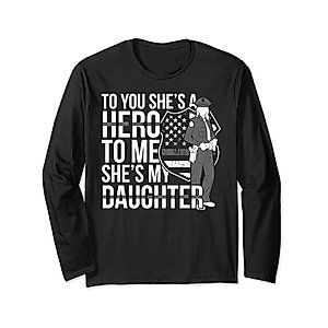 My Daughter Correctional Officer Dad Corrections Dad Long Sleeve T-Shirt