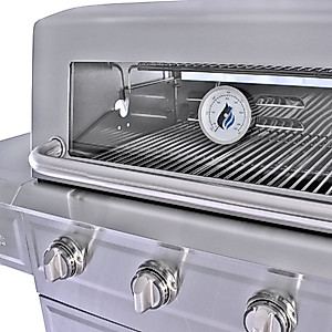 3 Embers 4-Burner Dual Fuel Propane Gas Grill with Radiant Embers Cooking System